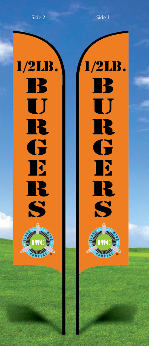 IWC Burger Promo Flag – IWC Swag Shop